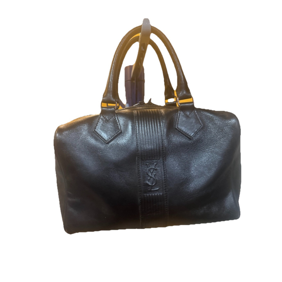 Satchel | Bags | Yves Saint Laurent Ysl Black Leather Boston Bag ...